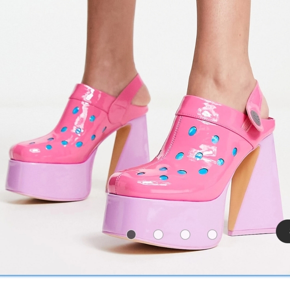 koi | Shoes | Koi Candyfloss Power Alien Heeled Clogs In Pink | Poshmark